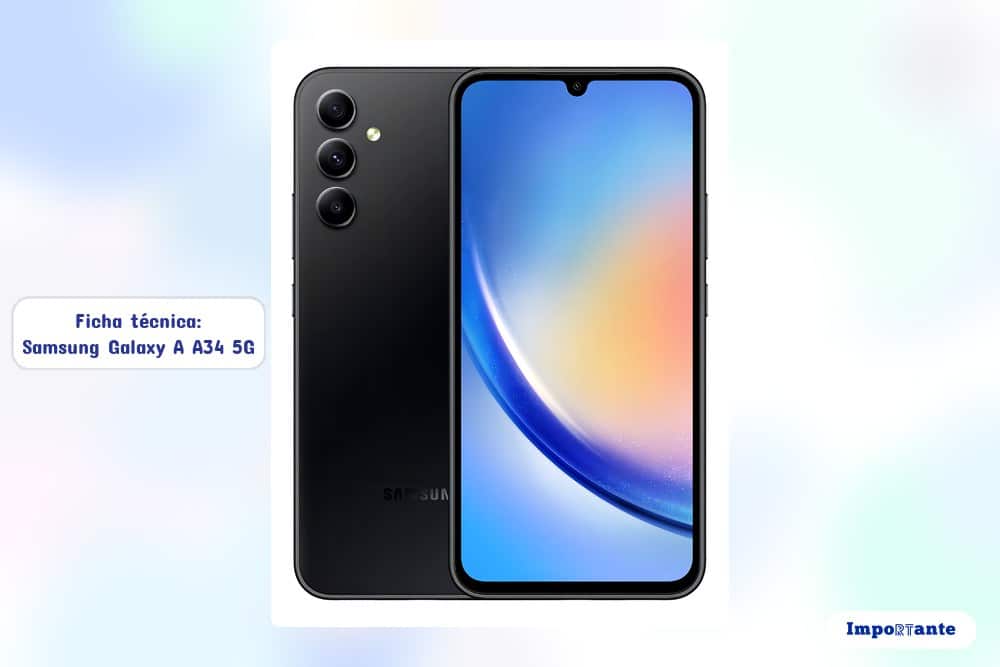 Ficha técnica Samsung Galaxy A34 5G: potencia y conectividad avanzada